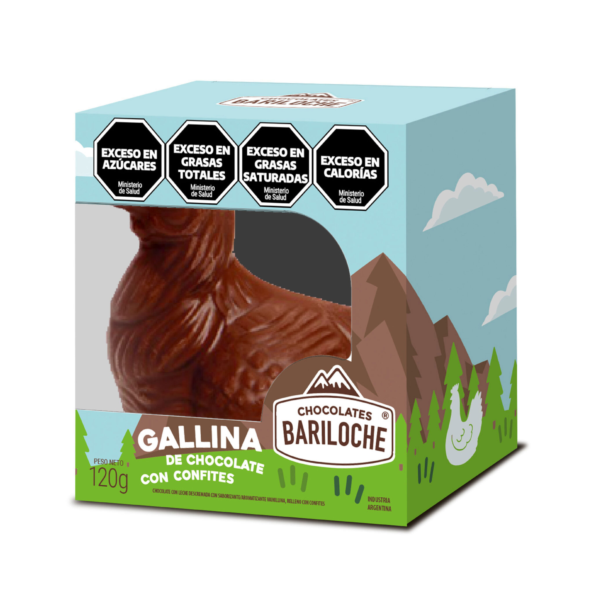 Gallina de chocolate Bariloche Tradicional x 120 grs – Huevo de Pascua